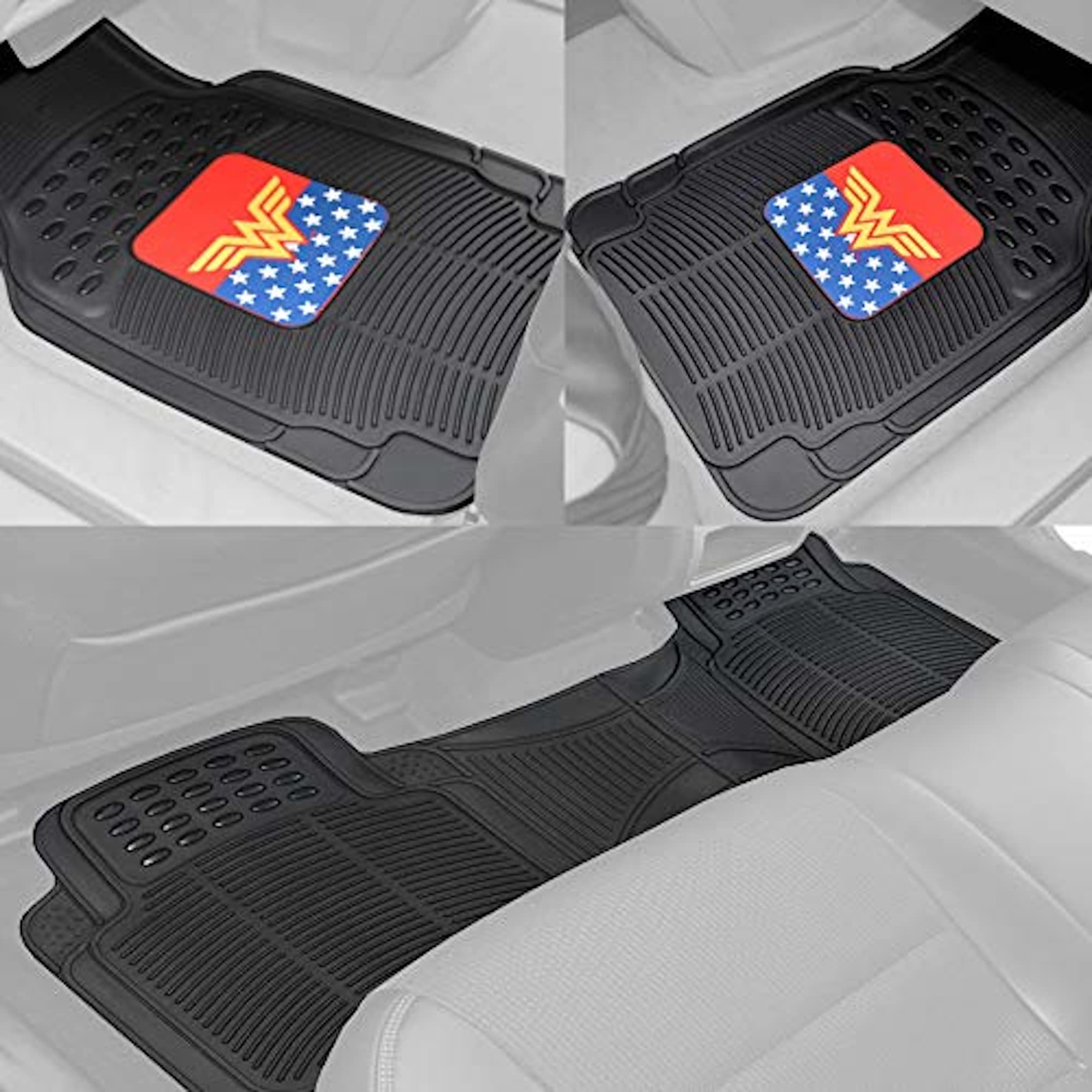 Snapklik.com : DC Comics - Classic Wonder Woman Car Floor Mats 3pc Set ...