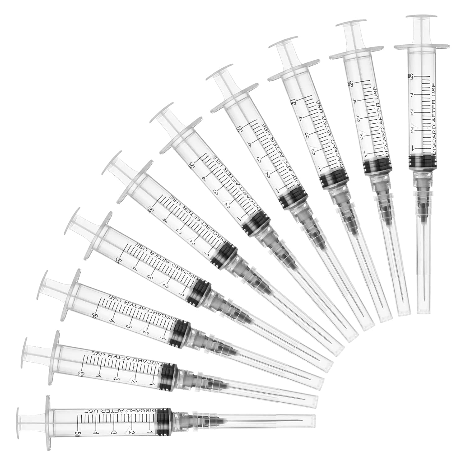 Amazon.com: 5ml Syringe with 22Ga 1.5Inch Needle, Individual Package ...