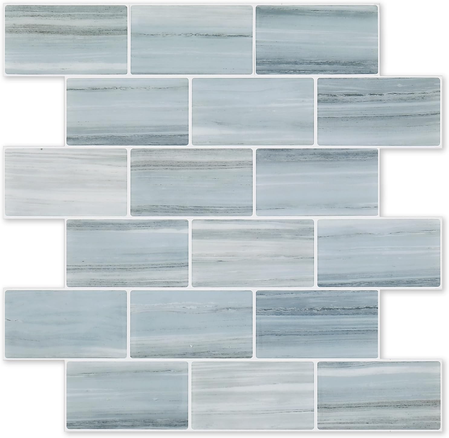 Amazon.com: Tilingview 10PCS Peel and Stick Backsplash for Kitchen ...