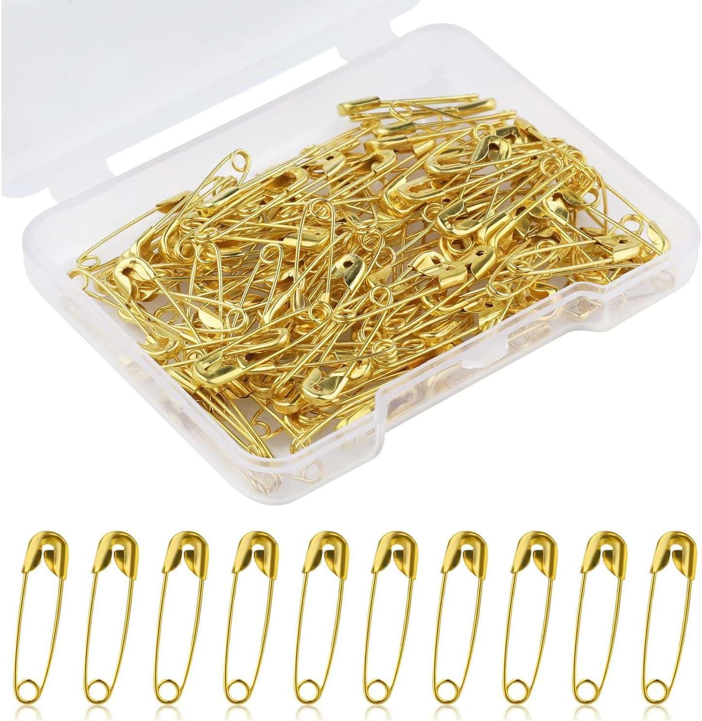 Amazon.com: Hokoad 150pcs 19mm Safety Pins, Mini Safety Pins for ...