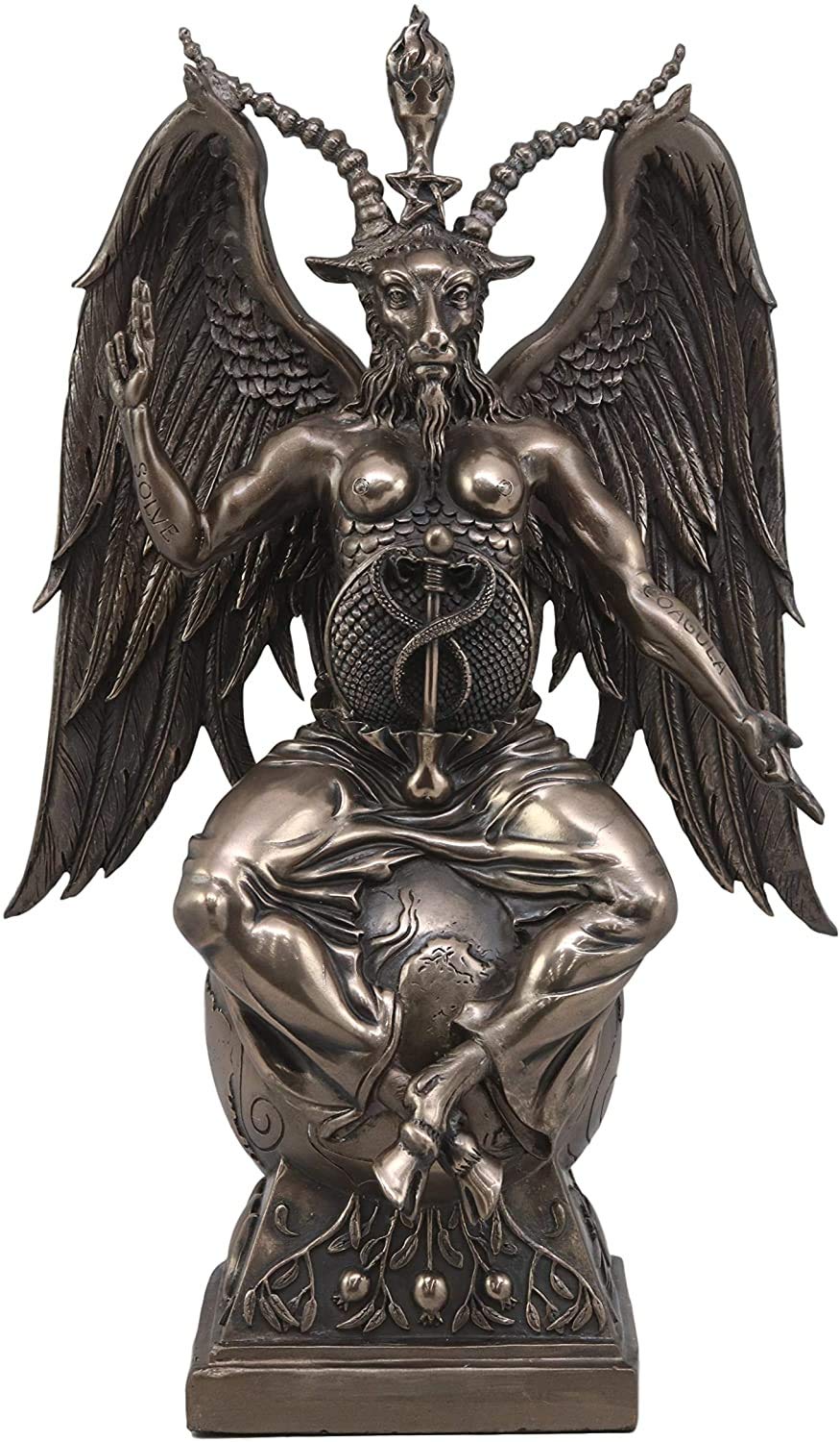 Ebros Large 15" Tall Church of Satan Baphomet Sabbatic Goat Idol ...