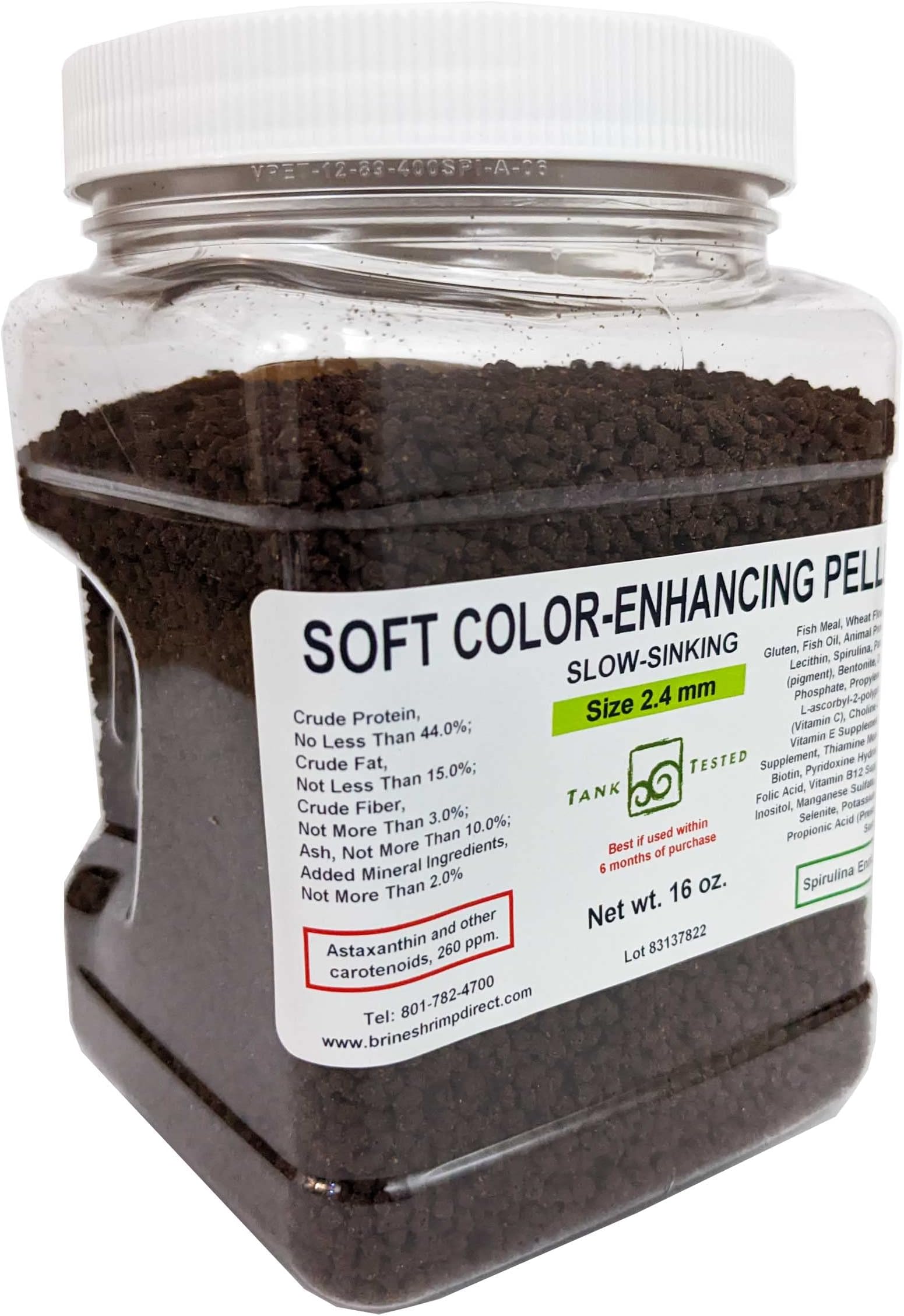 Amazon.com: Brine Shrimp Direct Soft Color-Enhancing Sinking Pellet 2 ...