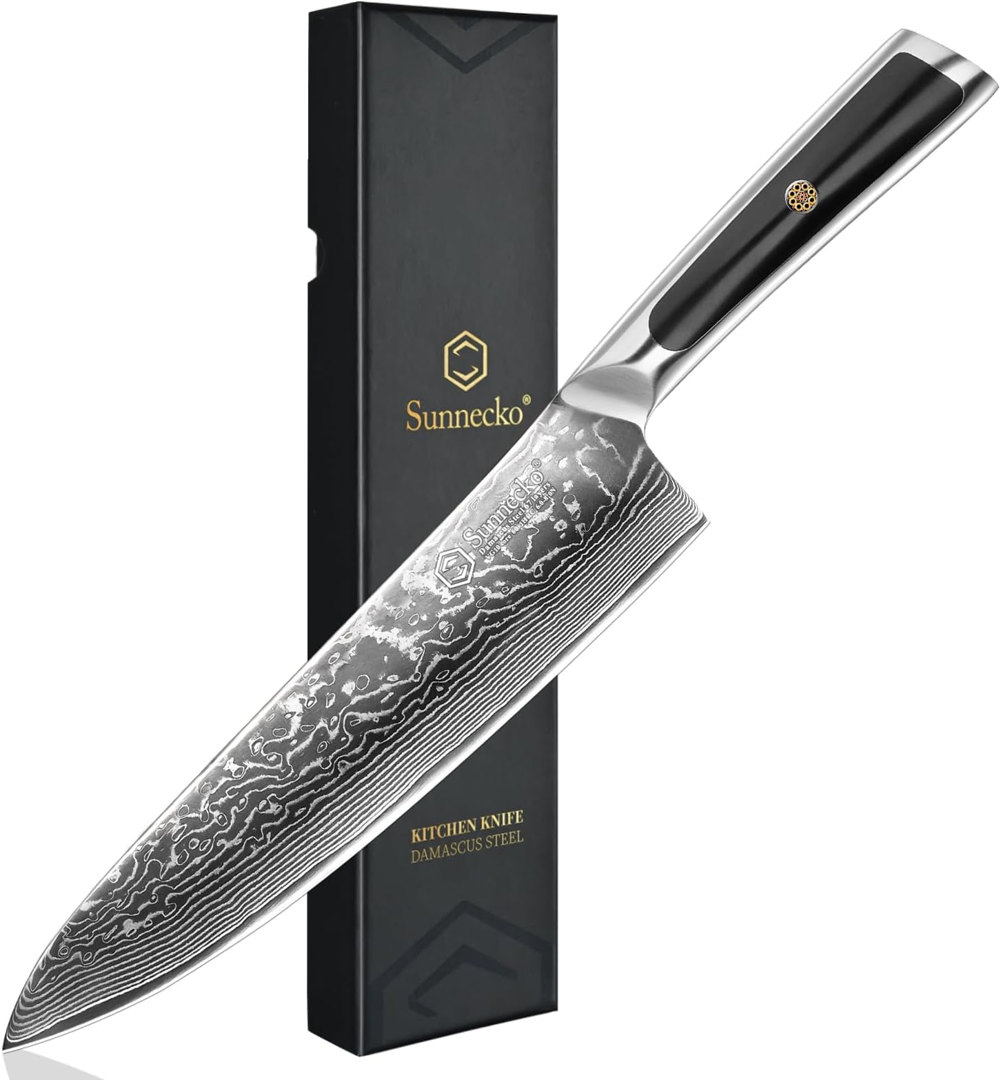 Amazon.com: 8-Inch Japanese Chef Knife – Premium VG-10 Damascus Steel ...