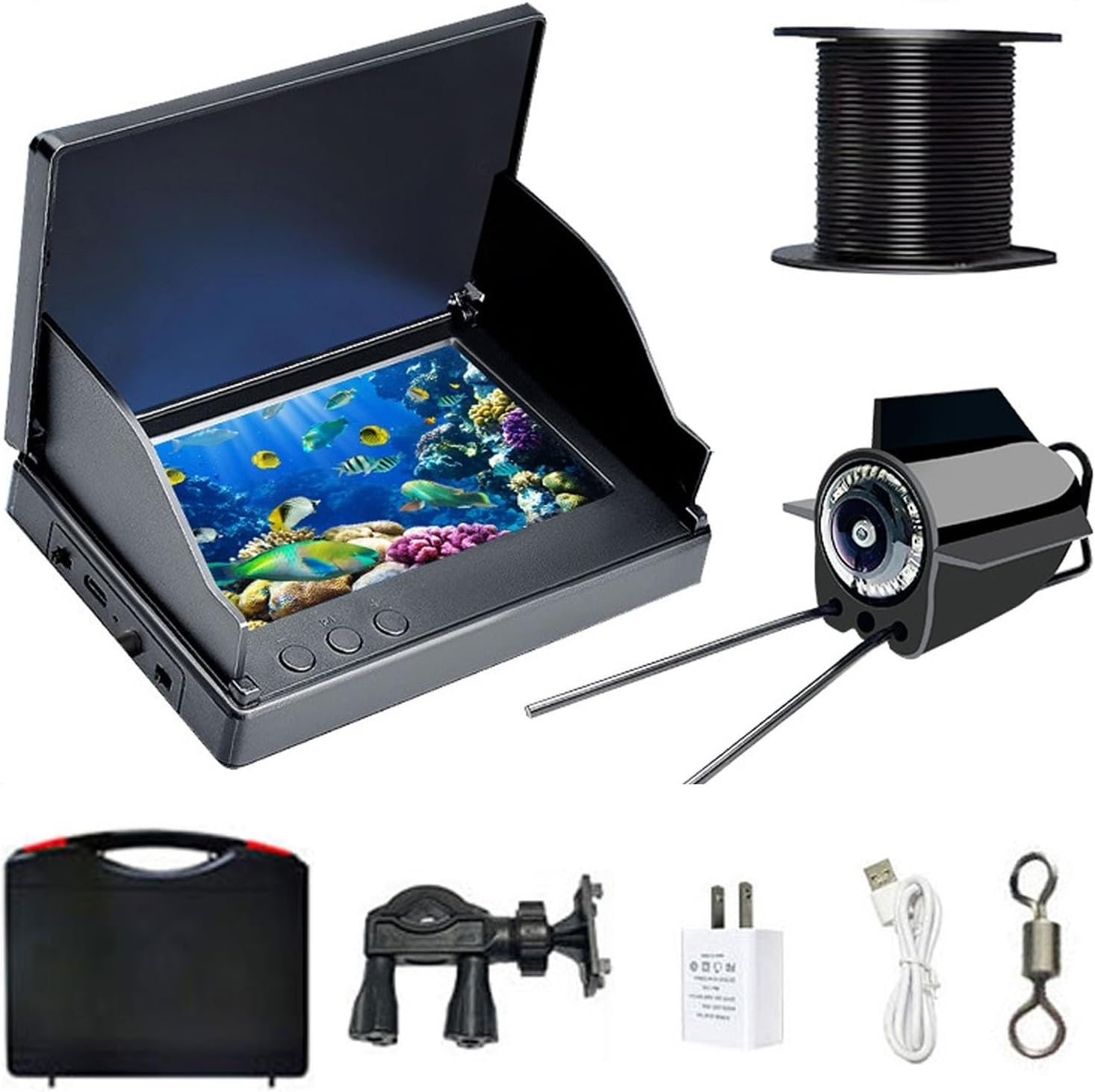 Amazon.com : 66ft Colitt Underwater Fishing Camera, 5in Fish Finder for ...