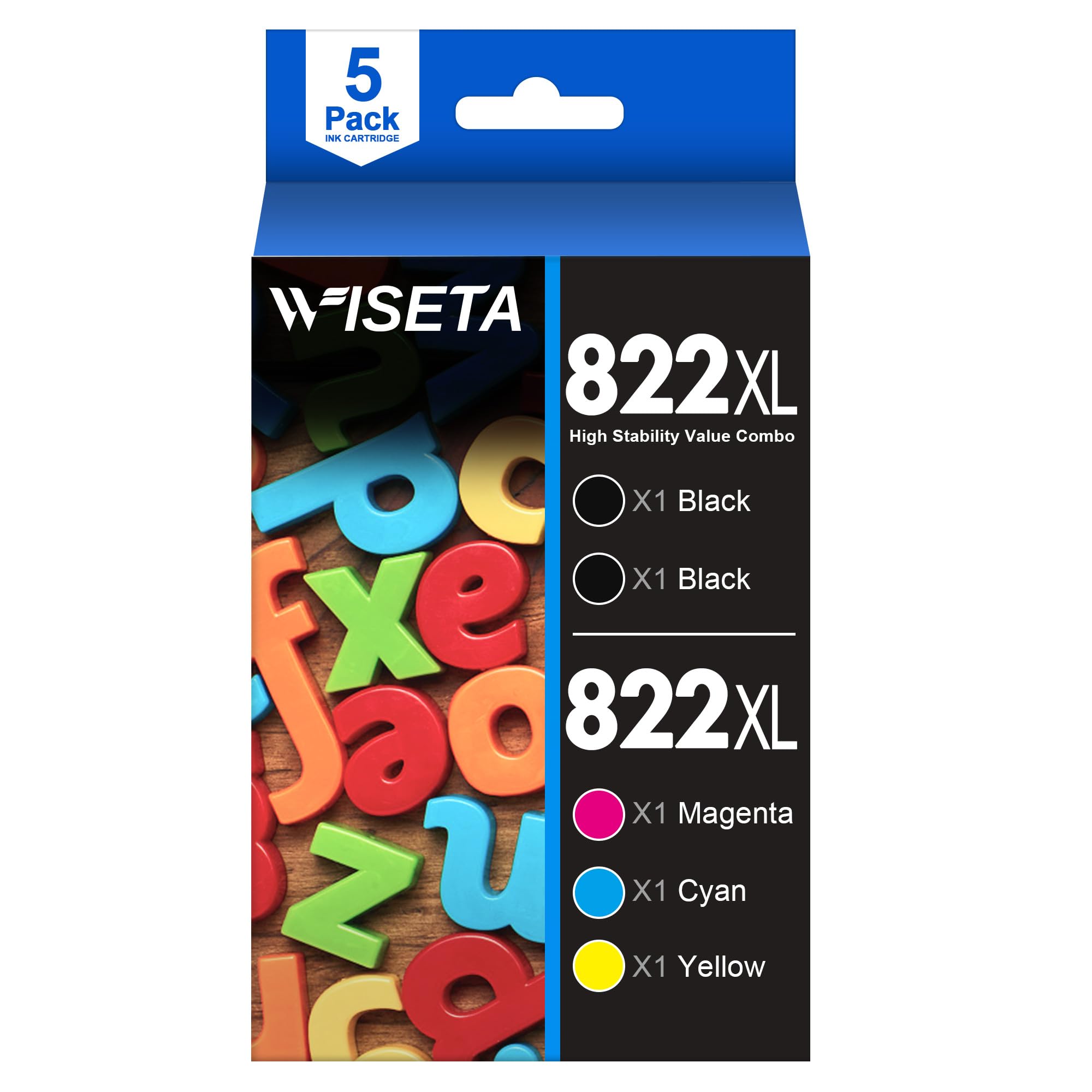 Amazon.com: 822XL 822 Ink Cartridges High Yield Remanufactured ...