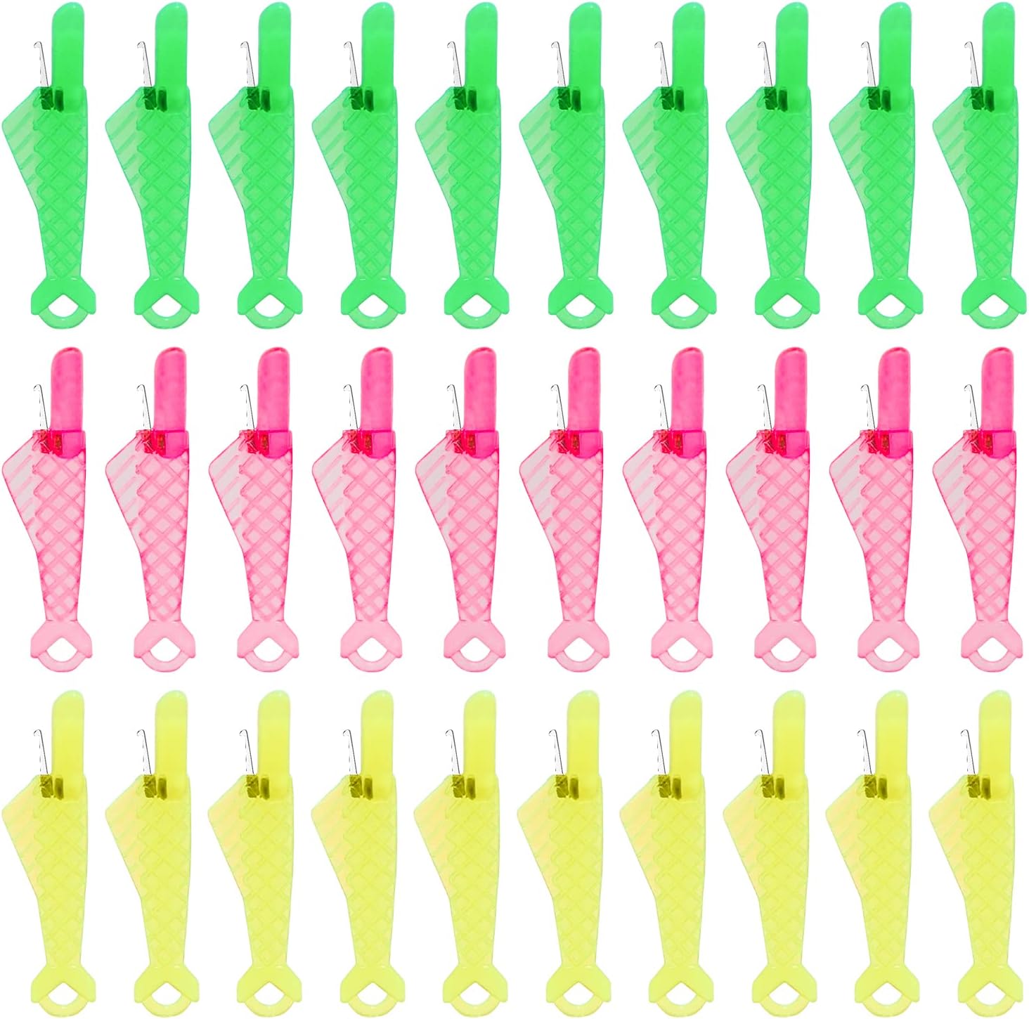 Amazon.com: BENOSPACE 30 Pcs Fish Type Sewing Needle Threaders, Quick ...