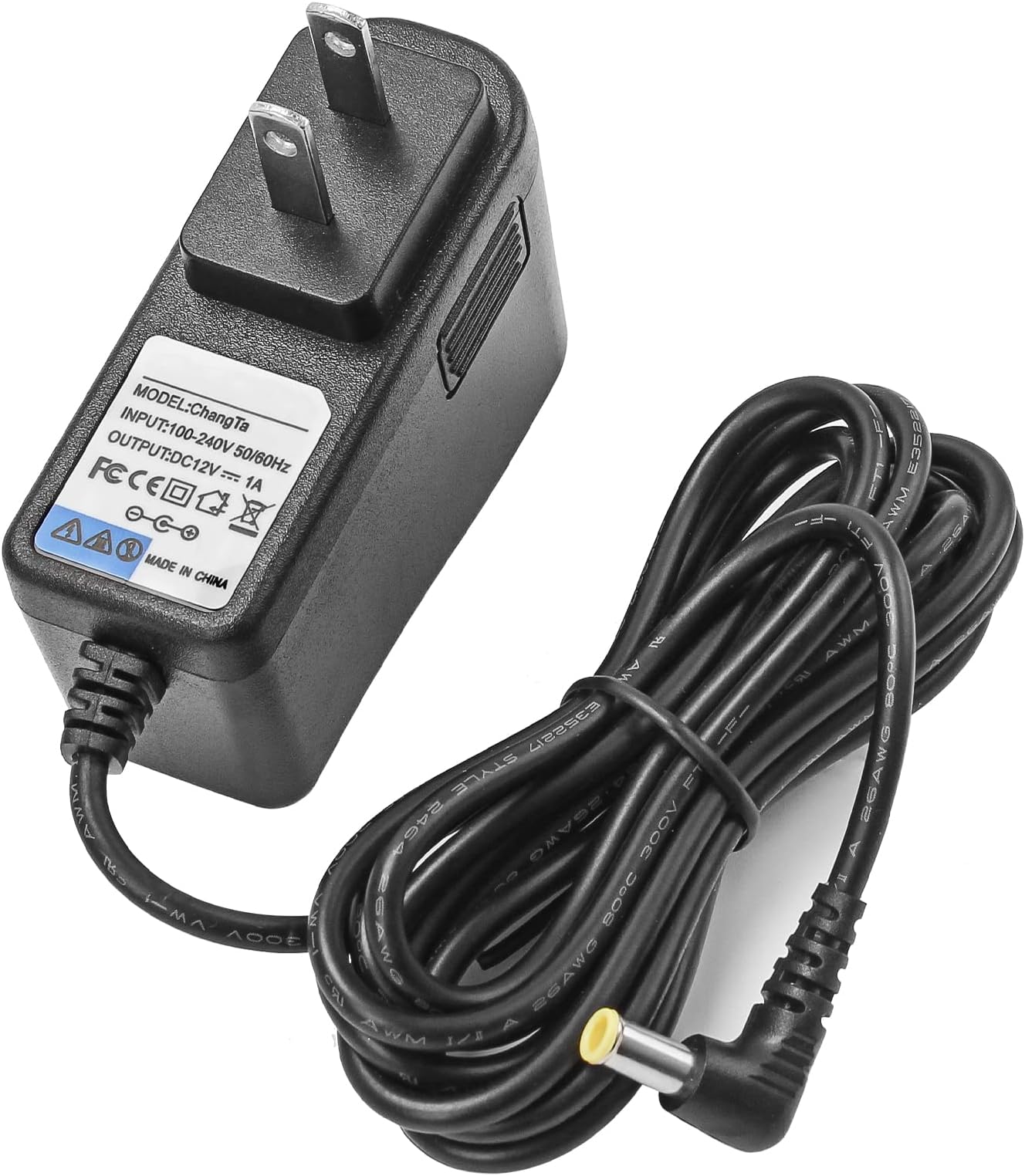 Amazon.com: 12V 1A AC Adapter Charger Replacement, Regulated Power ...