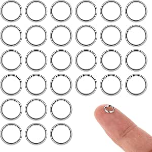 Amazon.com: ZEYIYER 30PCS Dog Tag Ring, 8 Mm Mini Jump Rings Pet Tag ...