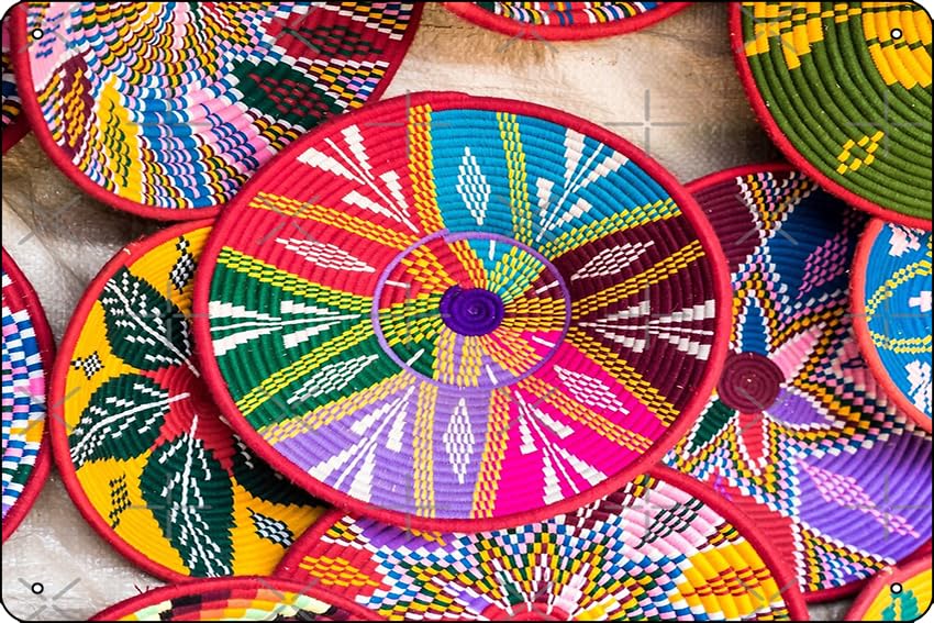 Amazon.com: Ethiopian Plates (Sefed) Art Print Metal Sign Decor - 8 x ...