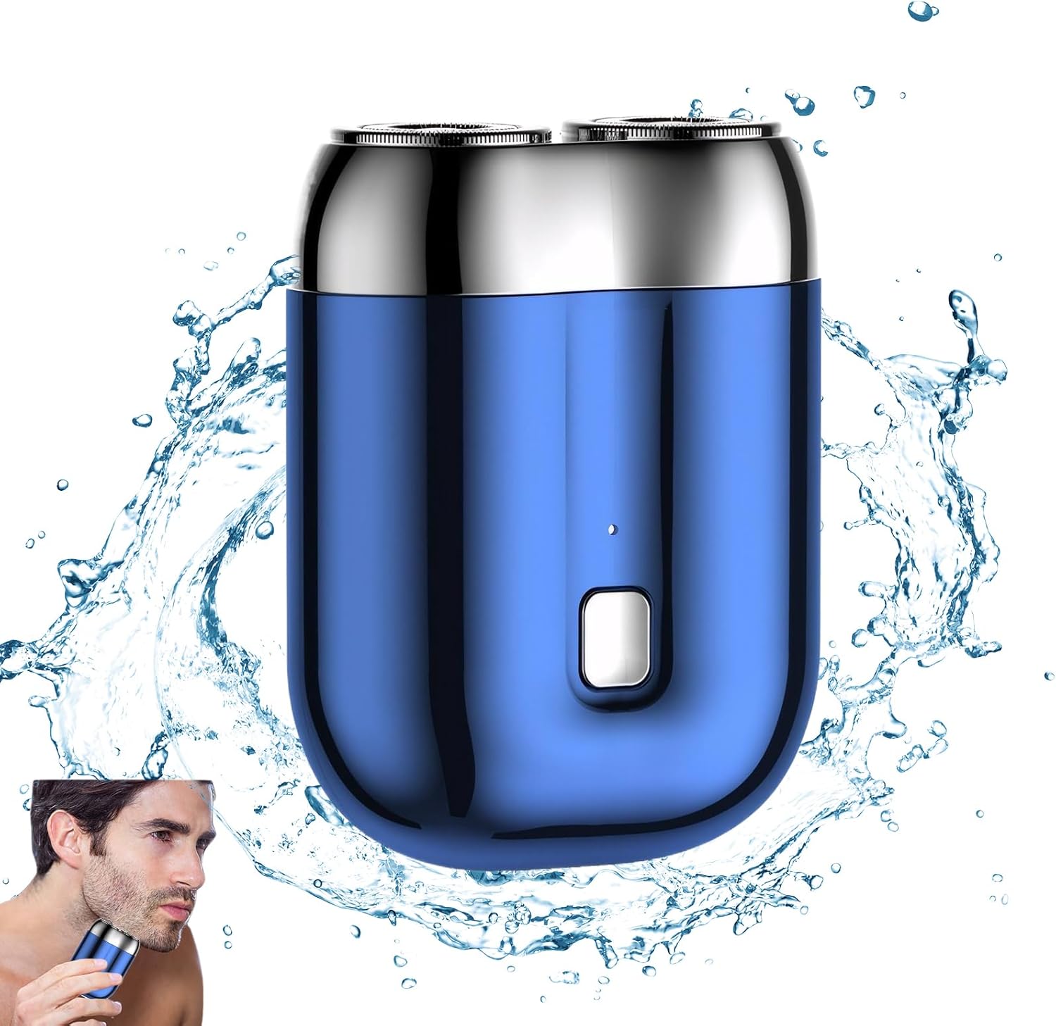 Mini Portable Electric Shaver for Men 2024 Upgrade USB Dual-Head ...