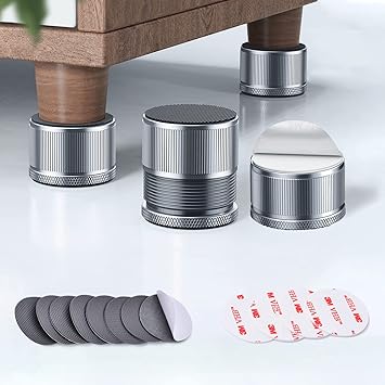 Amazon.com: xuenair Furniture Risers 1 inch Adjustable,4 Pack Metal Bed ...