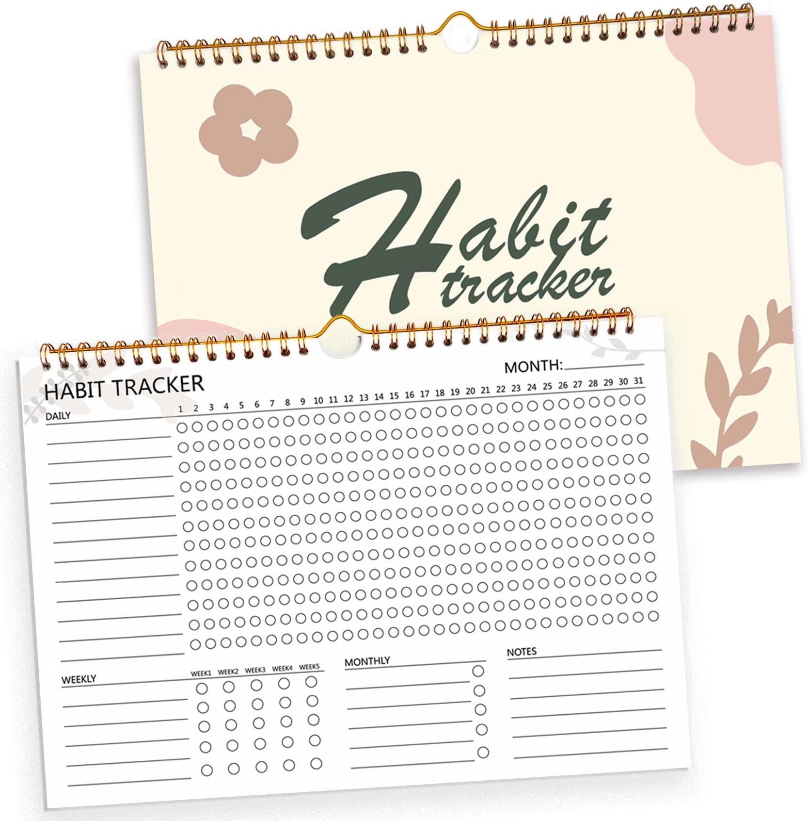 Amazon.com: Habit Tracker Wall Calendar - Fitness Journal - Life ...