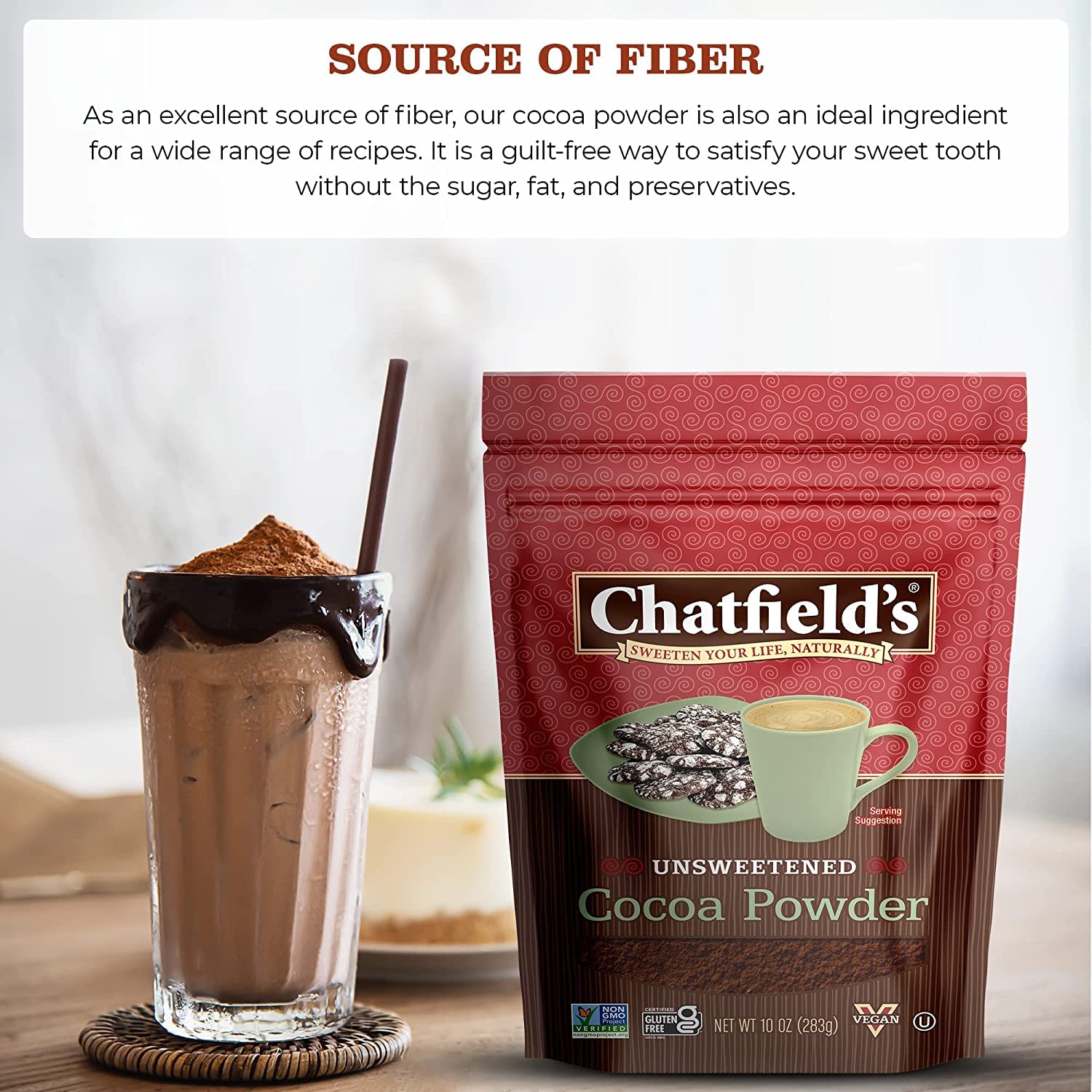 Snapklik.com : Chatfields All Natural Cocoa Powder Unsweetened 10-oz ...