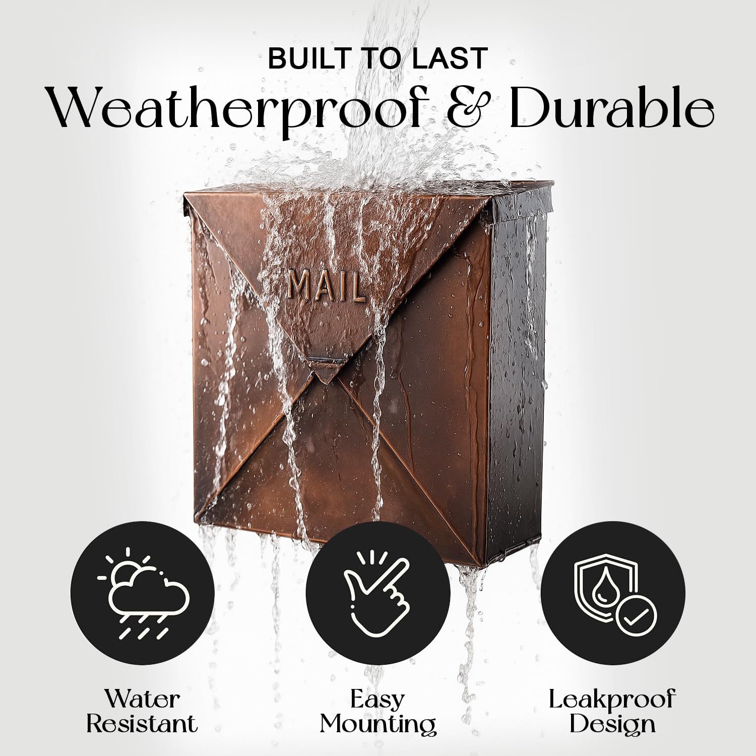 Snapklik.com : NACH Mailboxes For Outside Wall Mount, 10 X 10 X 4 Inch ...