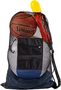 Extra Large Ball Bag Mesh - 28x18 Inch Heavy Duty Sports Bag for ...