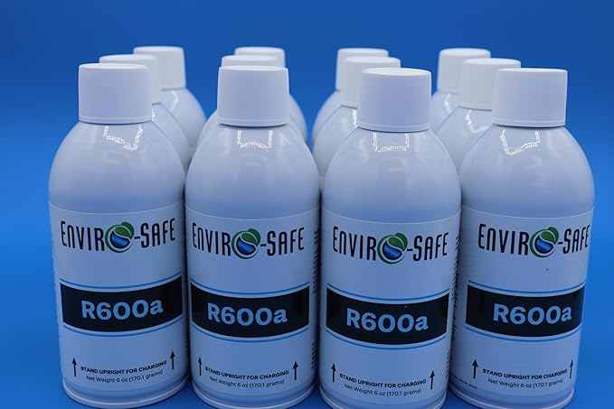 Amazon.com: R600a Refrigerant - Case of 12, 6oz Upright Cans - R600a ...