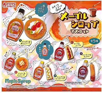 Amazon.co.jp: Maple Syrup Mascot Charm, Set of 5 Types, Gacha : Toys ...