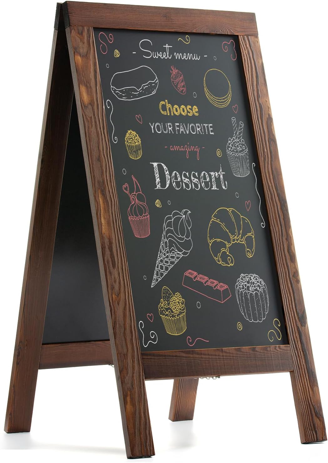 Amazon.com : Bandle B. Sandwich Board Chalkboard Easel. A-Frame ...