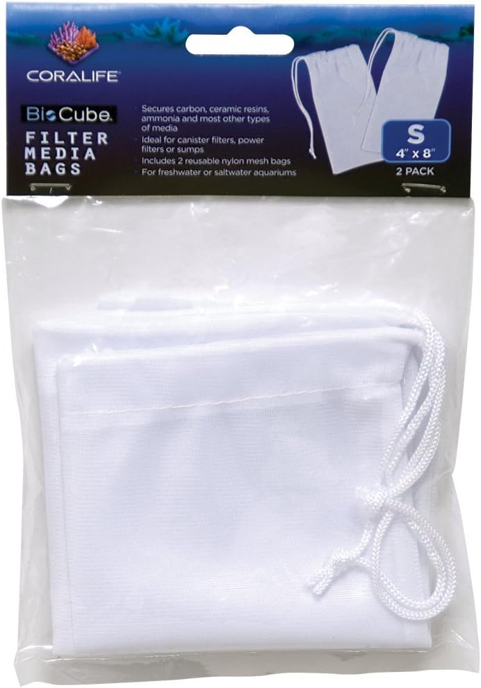Amazon.com : Coralife Small BioCube Filter Media Bags (2-Pack) : Pet ...