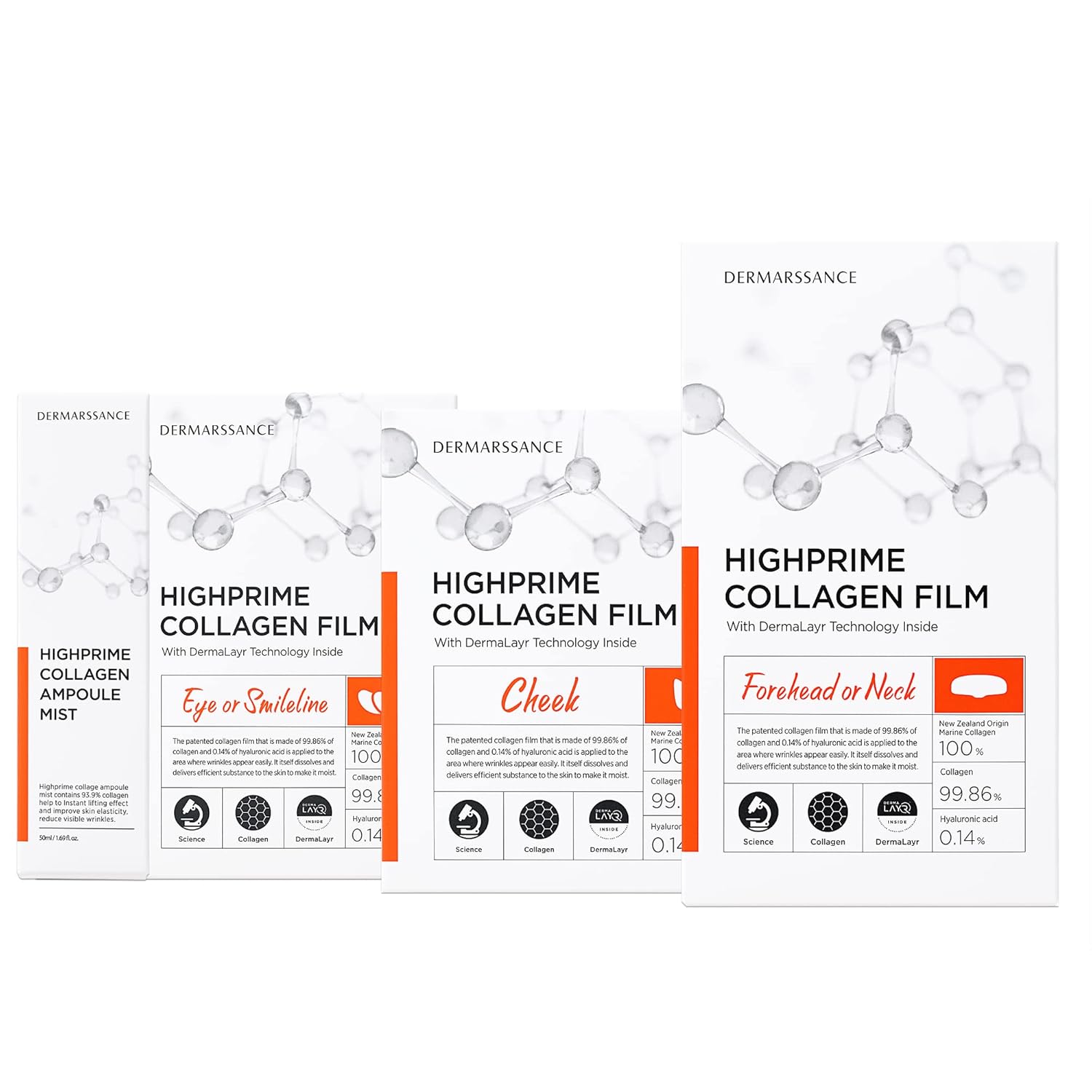 Amazon.com: DERMARSSANCE Highprime Collagen Film & Mist Kit - Full Set ...