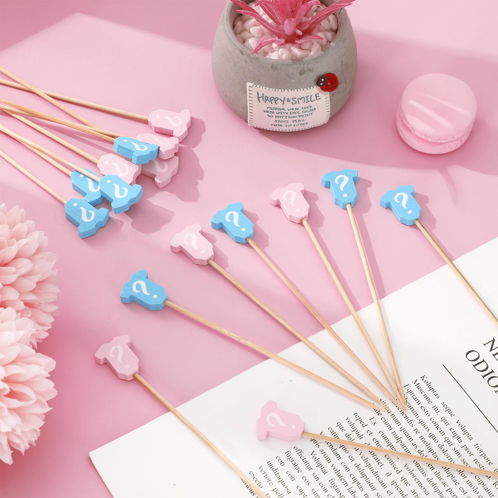 Pink Toothpicks For Baby Showers