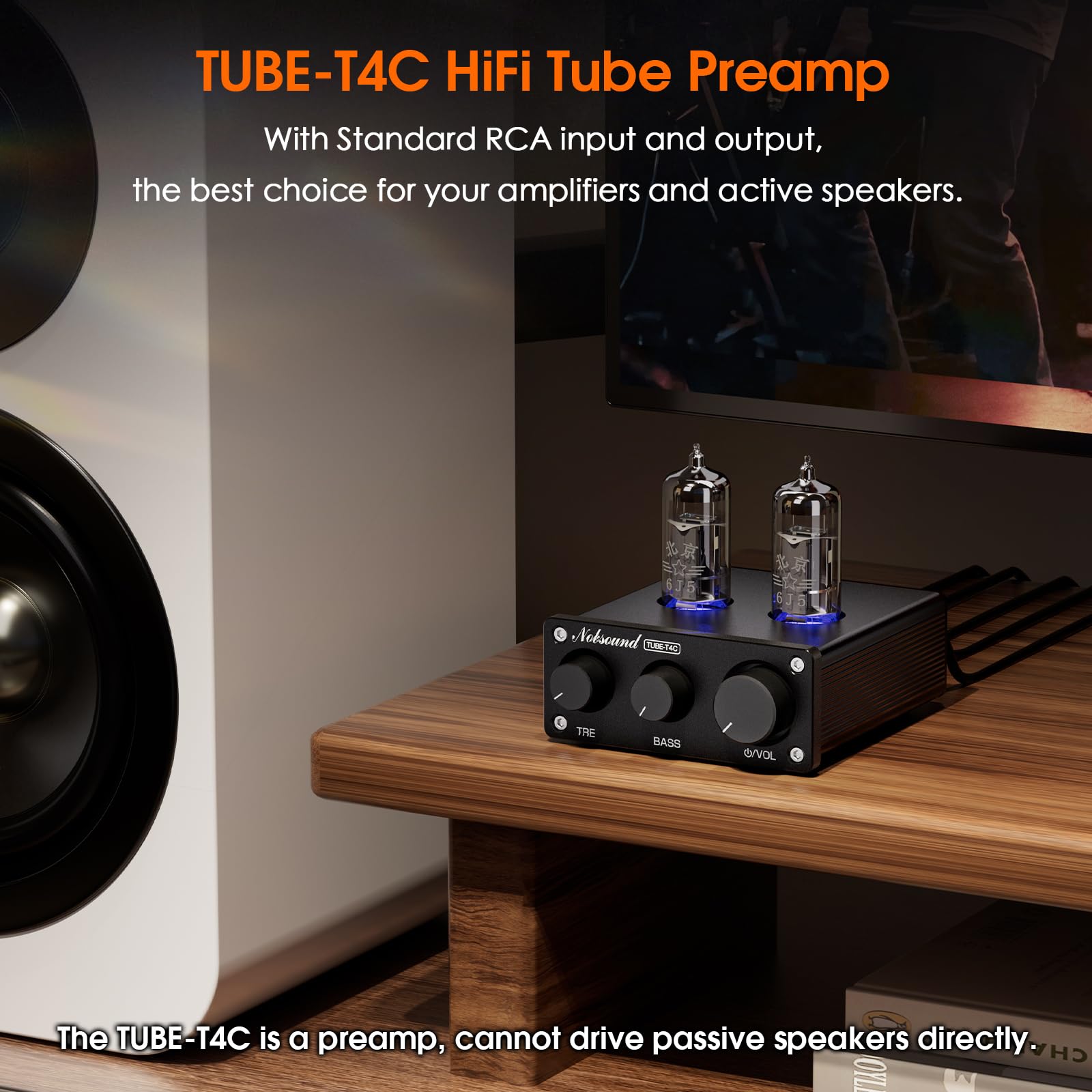 Snapklik.com : Nobsound Mini HiFi Tube Preamp: Class A Stereo Audio ...