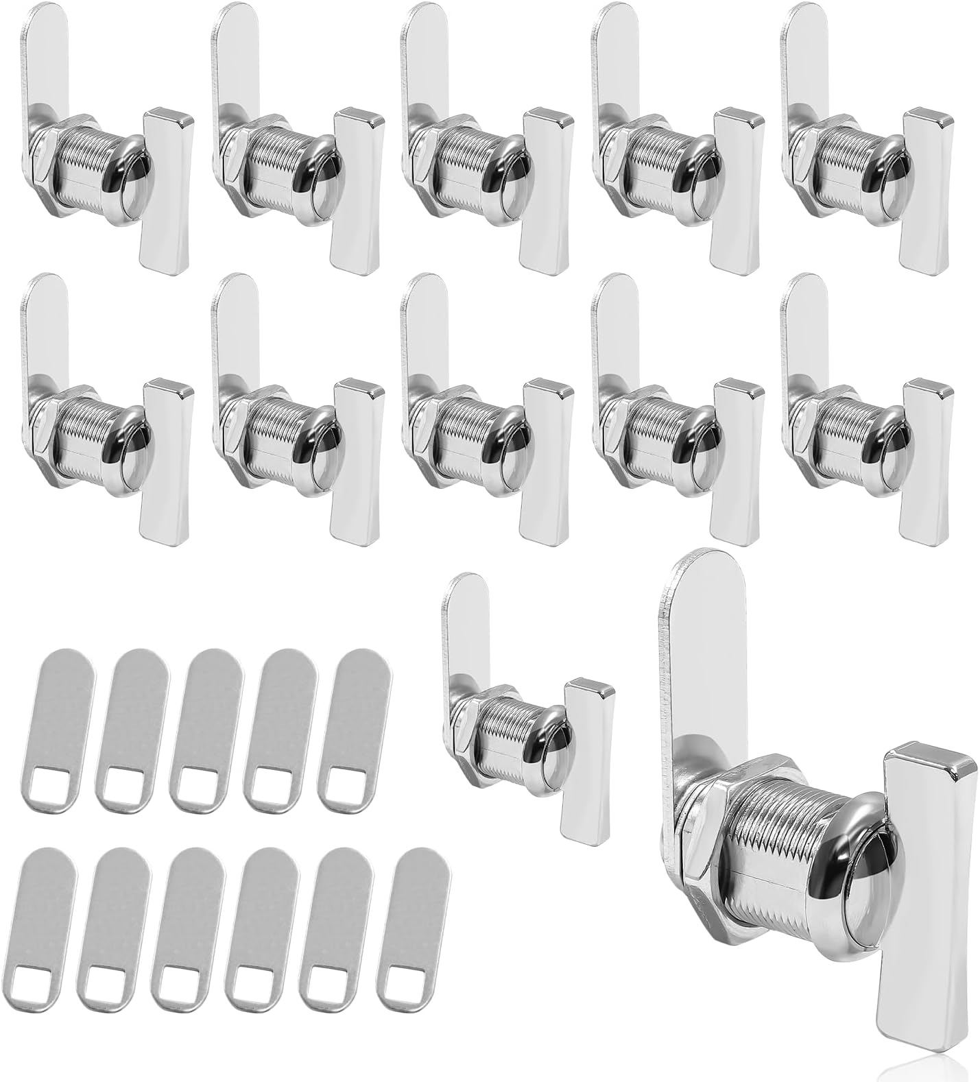 Moicstiy 12 Pcs Cam Lock Thumb Operated Cabinet Lock 7/8" Non-Locking ...