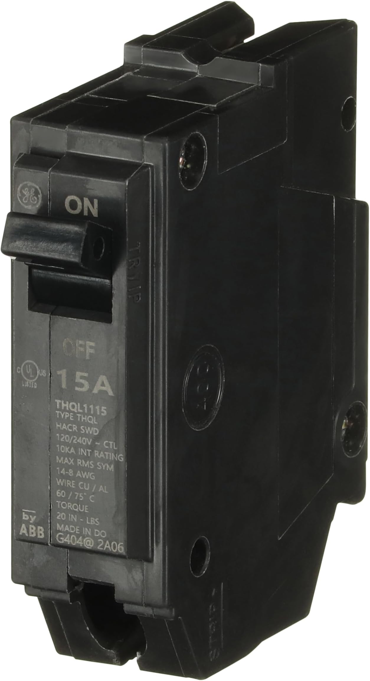 GE Energy Industrial Solutions THQL1115 GE 15A SP Circular Breaker ...