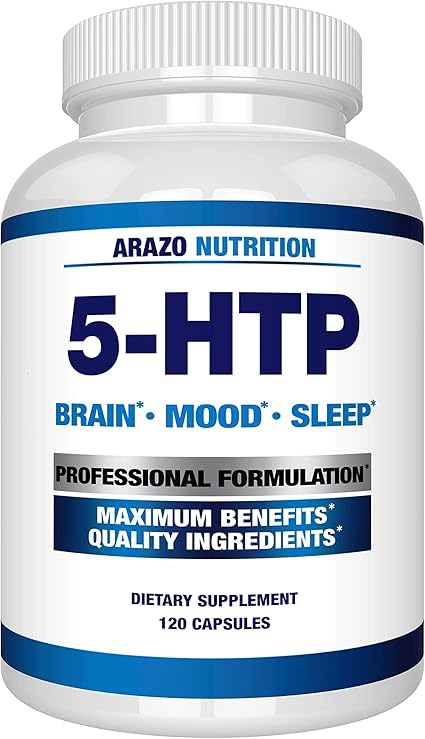 Amazon.com: 5-HTP 200mg Plus Calcium for Mood, Sleep – Supports Calm ...