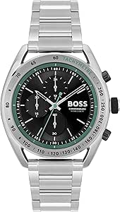 بوس ساعة كرونوغراف للرجال من سنتر كورت بهيكل الستانلس ستيل وسوار حلقي ...