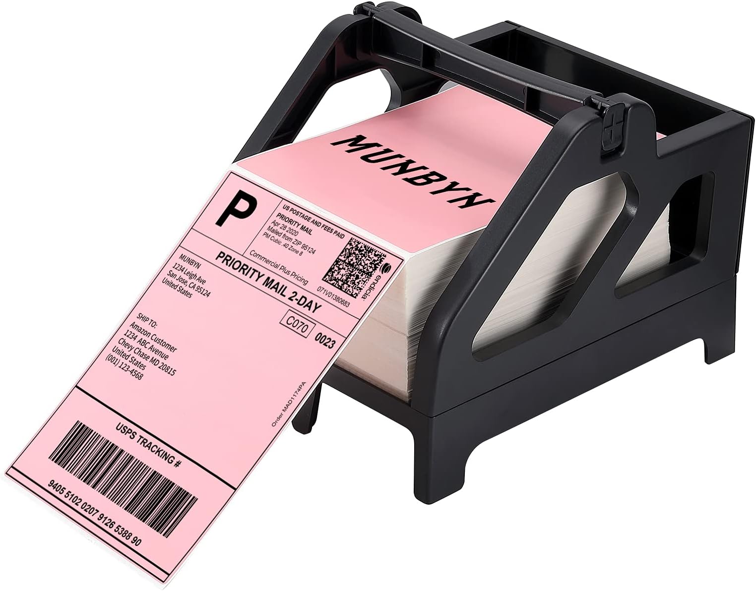 MUNBYN Label Holder Thermal Label Tray Printer Paper Holder for Rolls ...