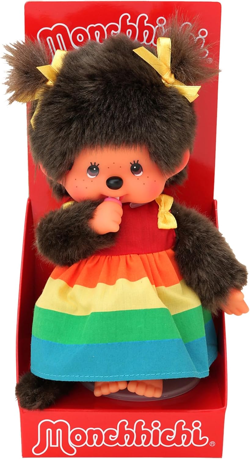 Amazon.com: Monchichi 20 Cm Girl Rainbow Colors