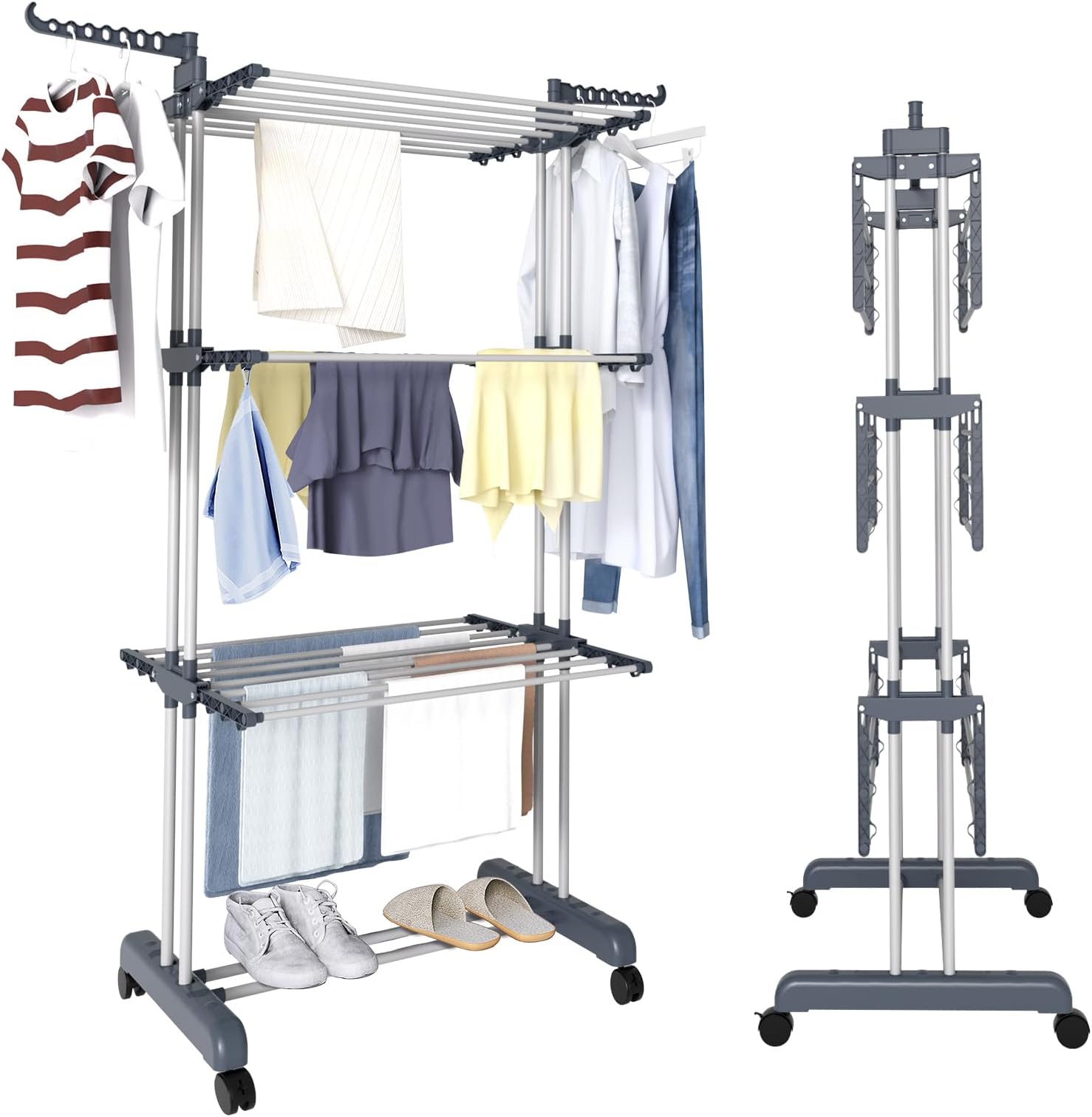 Dry:Soon Deluxe 3-Tier Heated Clothes Airer : Amazon.co.uk: Home & Kitchen
