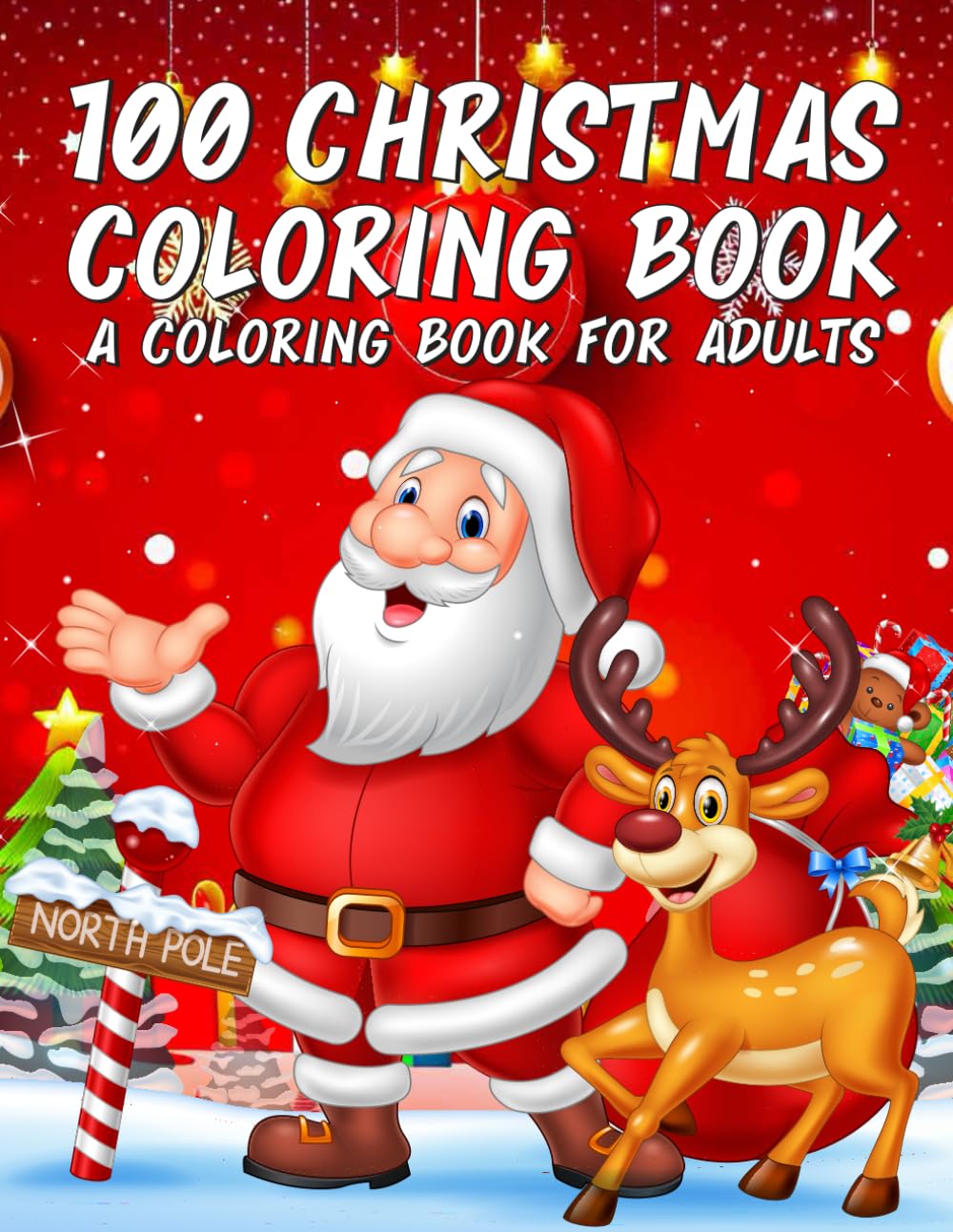 Amazon.com: 100 Christmas Coloring Book: A Christmas Coloring Book for ...