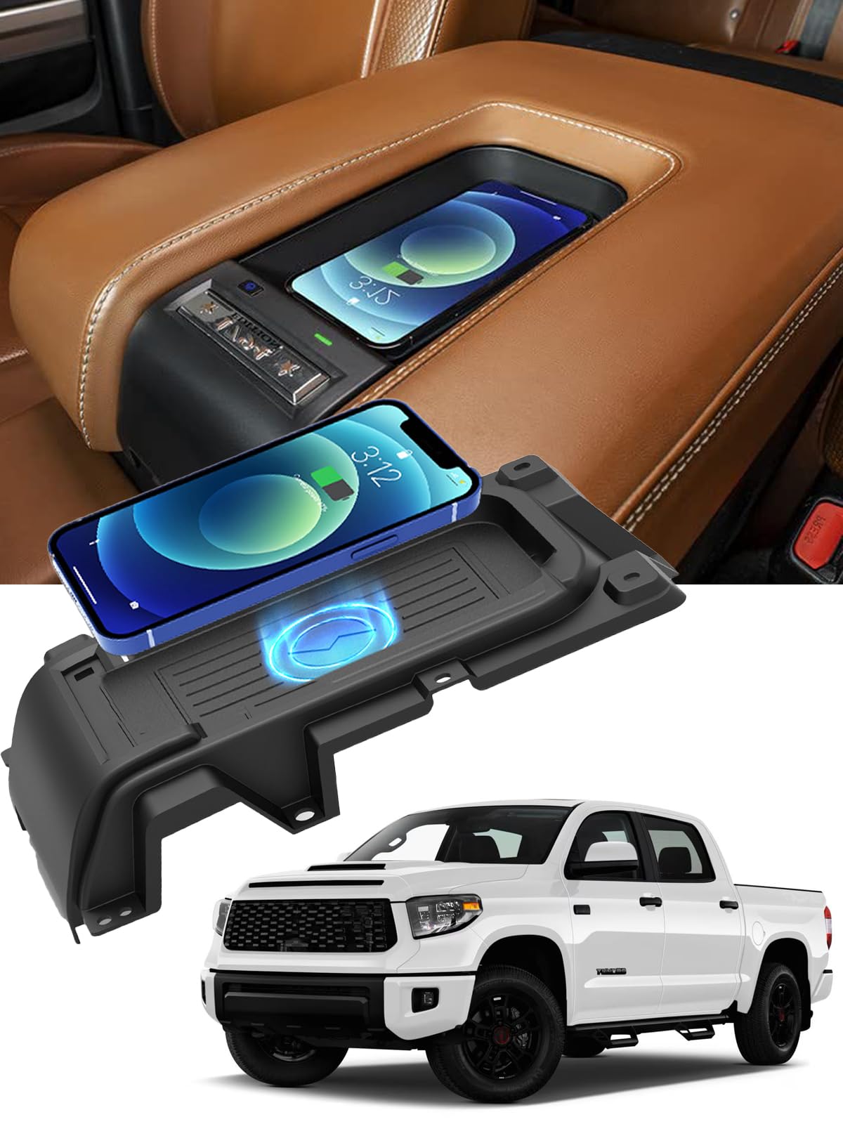 Amazon.com: CarQiWireless Wireless Charger for Toyota Tundra 2021 2020 ...
