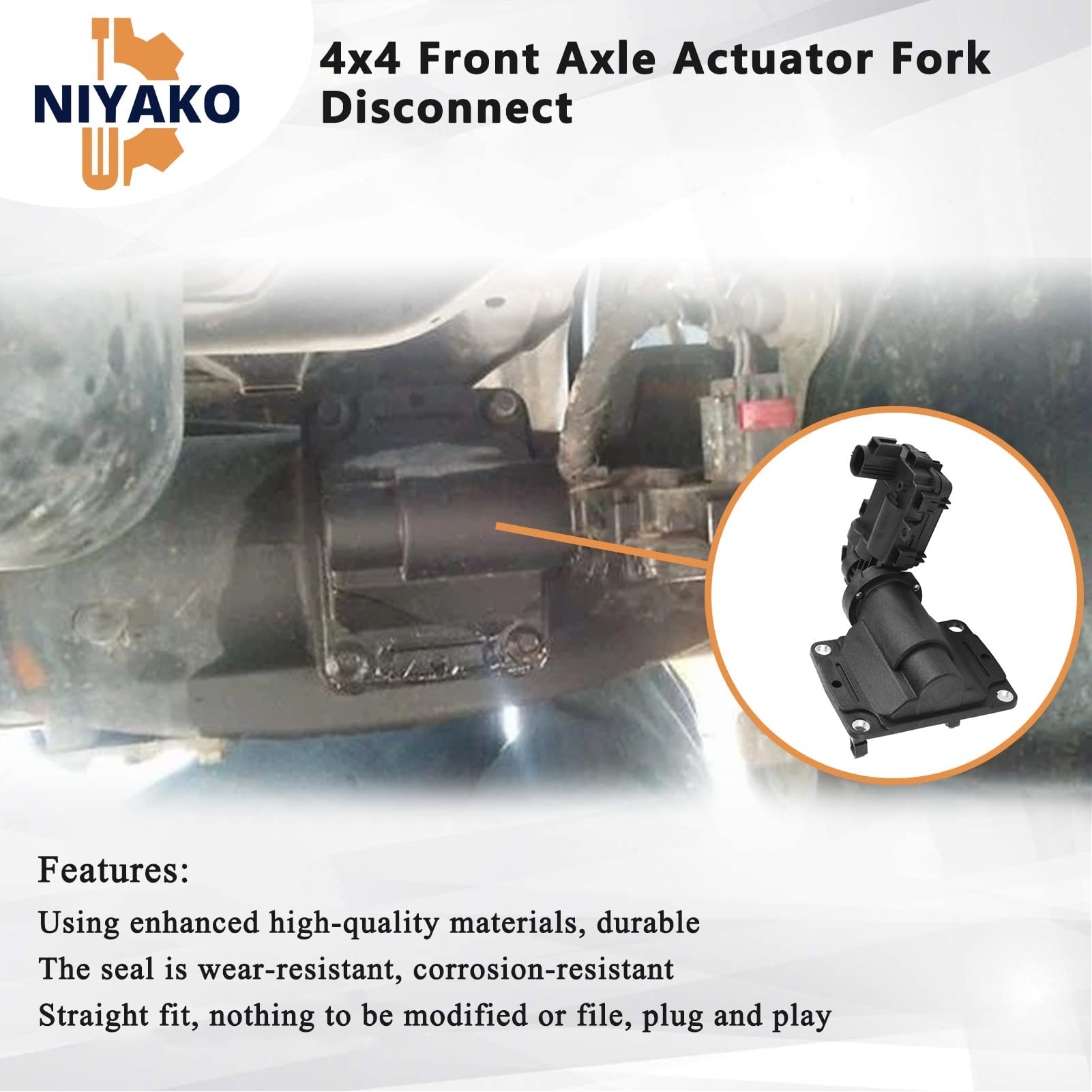 Snapklik.com : 4x4 Front Axle Actuator Fork Disconnect Assembly ...