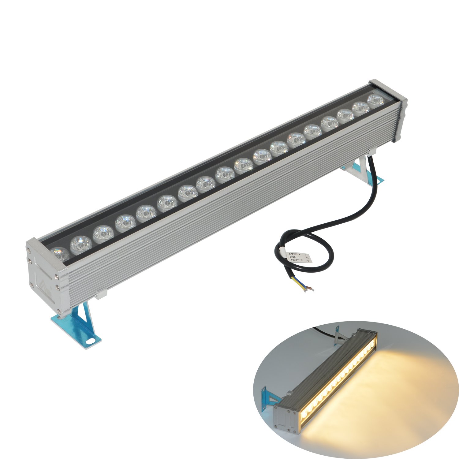Amazon.com: RSN LED 18W Wall Washer Light, 19.7in Linear Strip Light ...