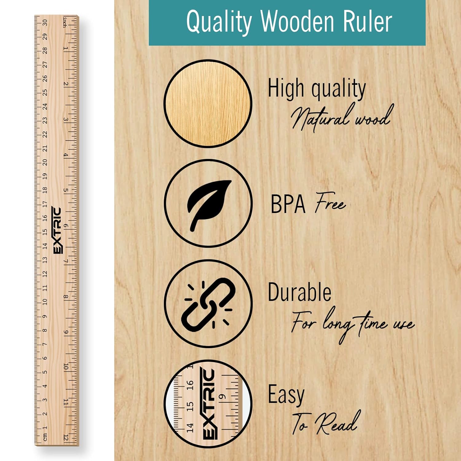 Rulers 12 Inch, Rulers Bulk for Classroom – Wooden Philippines | Ubuy
