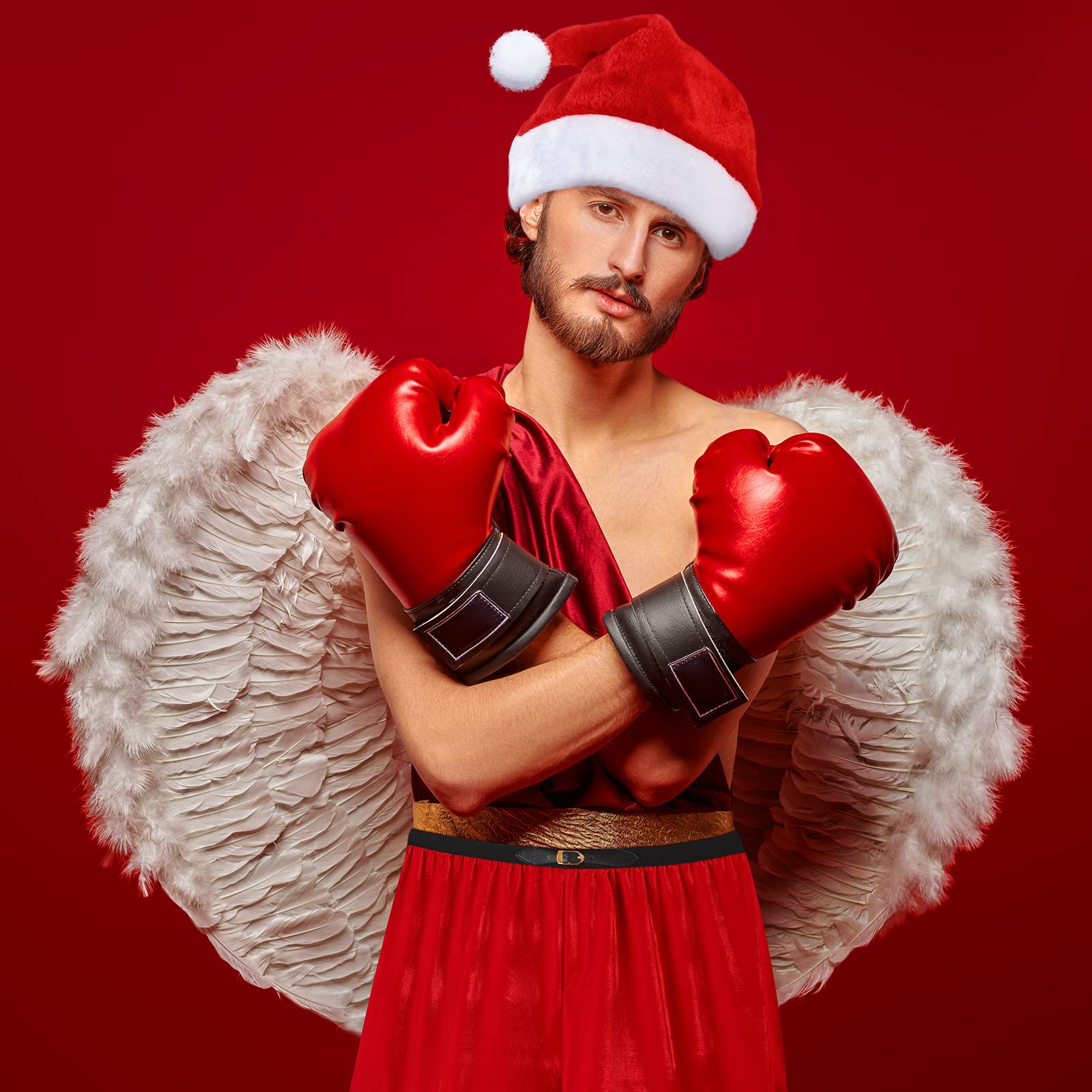 Eurzom Christmas Hat Holiday Boxers Plush Santa Hat Christmas Santa ...