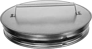 HVAC OV Galvanized Metal Duct End Cap - 12 Inch Fit with Handle ...