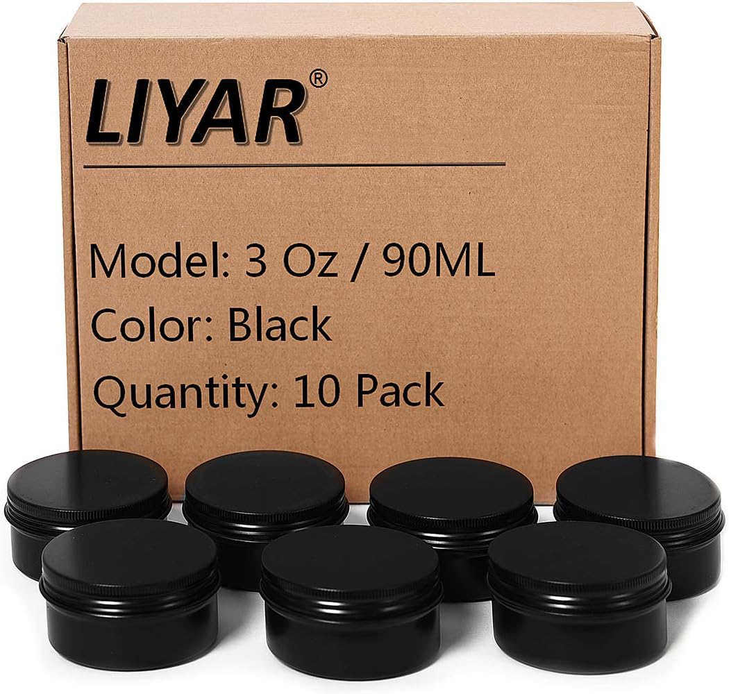 Amazon.com: LIYAR 3 Ounce Tins Cans 3 Oz. Tins Containers Round Tins ...