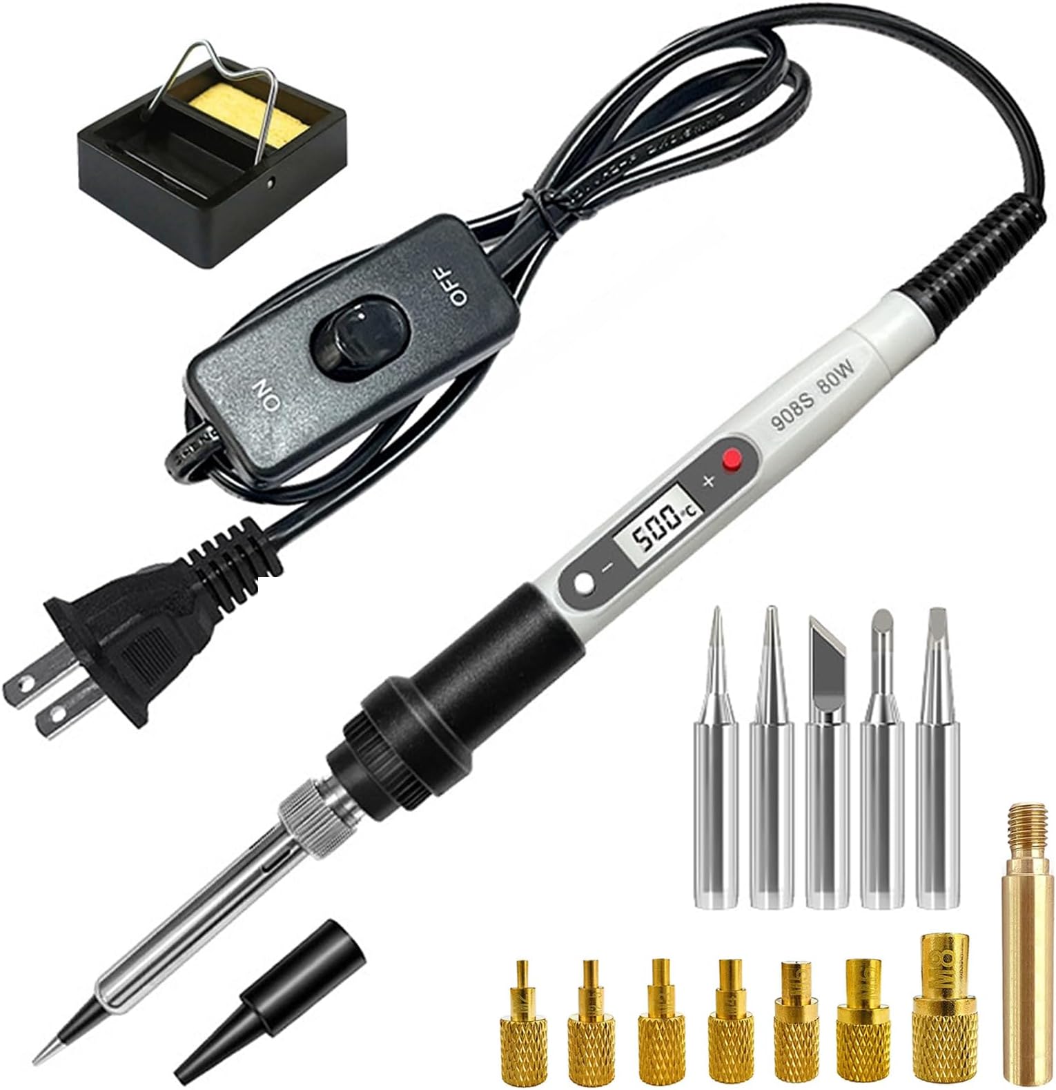 Amazon.com: Mintion 90W Digital Soldering Iron Heat Set Insert Tool ...