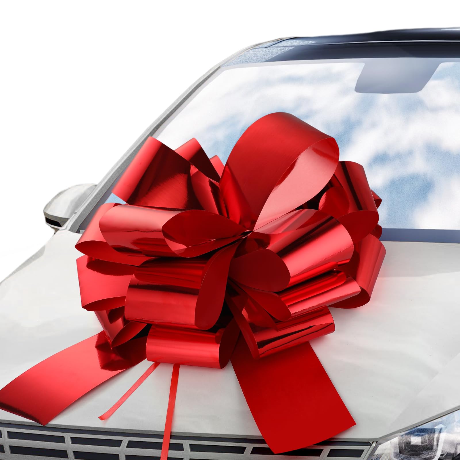 Amazon.com: Big Red Car Bow, 18 Inch Large Bow for Gift Present, Big ...