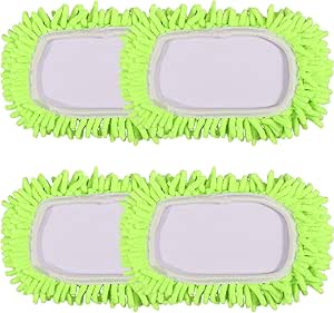 Amazon | Shuiling 洗車モップ 替え 4点セット 付け替えモップヘッド 洗車ブラシ 替え 柔らかい 吸水性 傷防止 トラック SUV 自動車 バイク 屋根 部屋用 ガラス掃除 ...