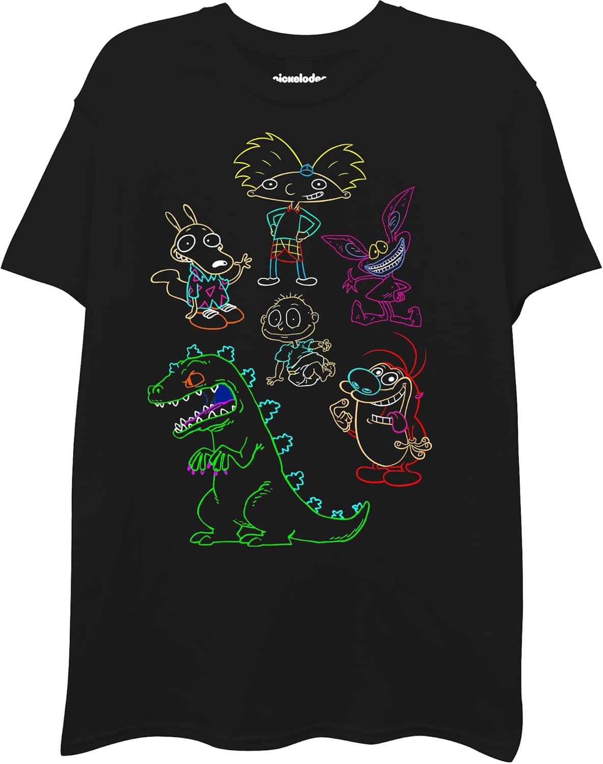 Amazon.com: Nickelodeon Nick 90's Rewind Characters Men's Short Sleeve ...