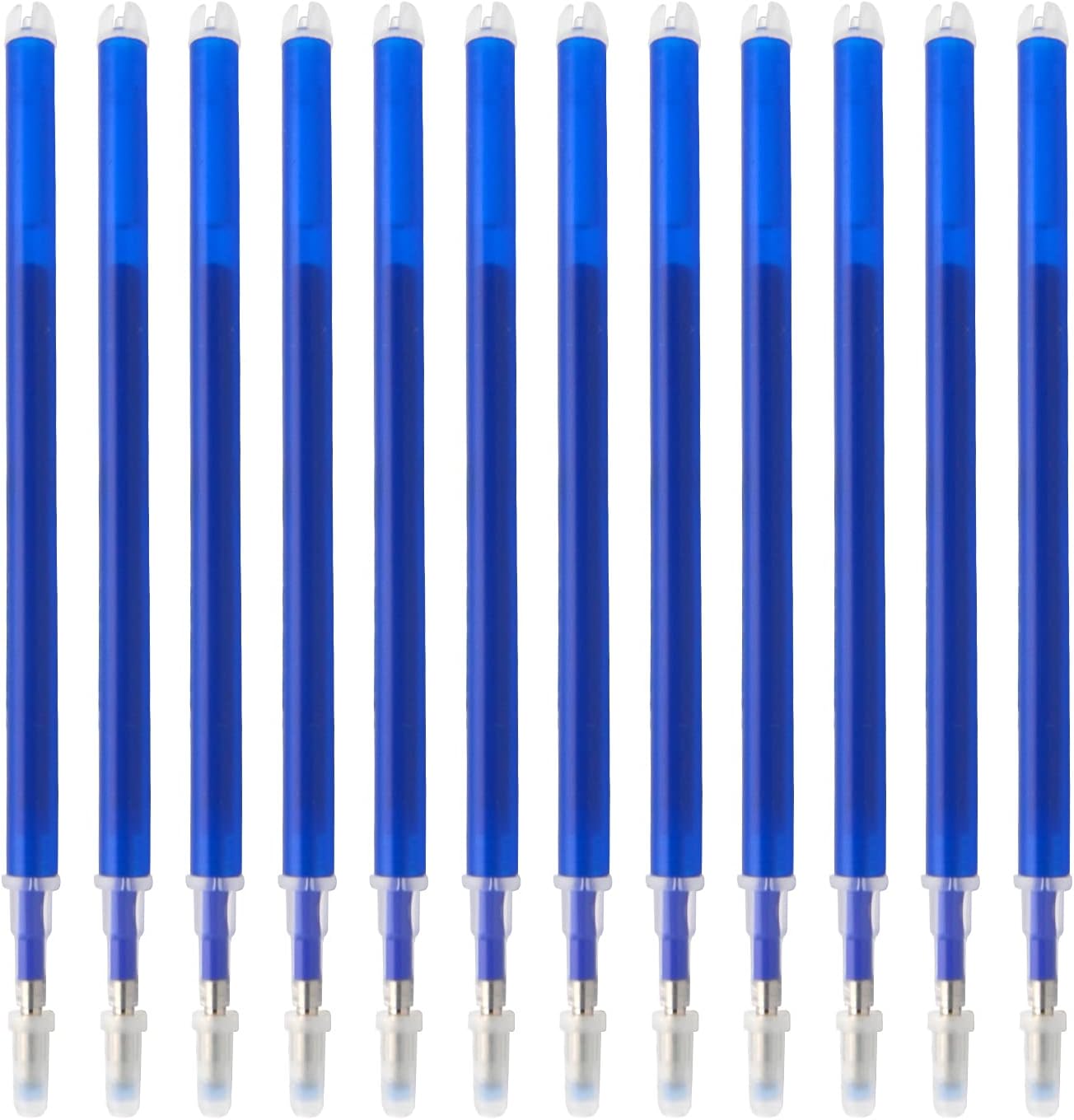 12Pcs Refills for Erasable Pens, 0.7mm Erasable Pen Refills with Blue ...