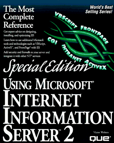 Buy Using Microsoft Internet Information Server: Special Edition Book ...
