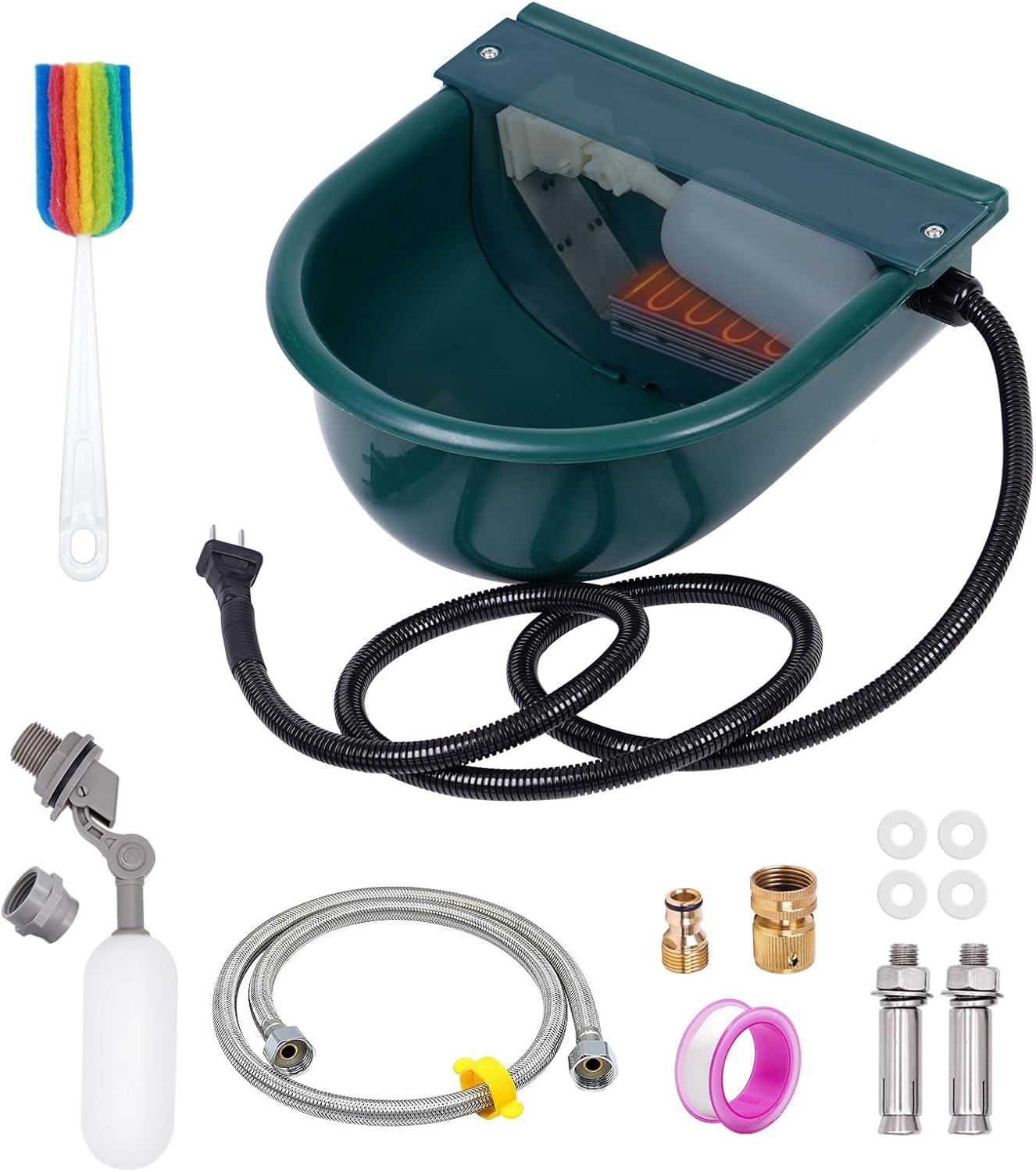 Pet Supplies : PAMUNULA Heated Automatic Livestock Waterer Large ...