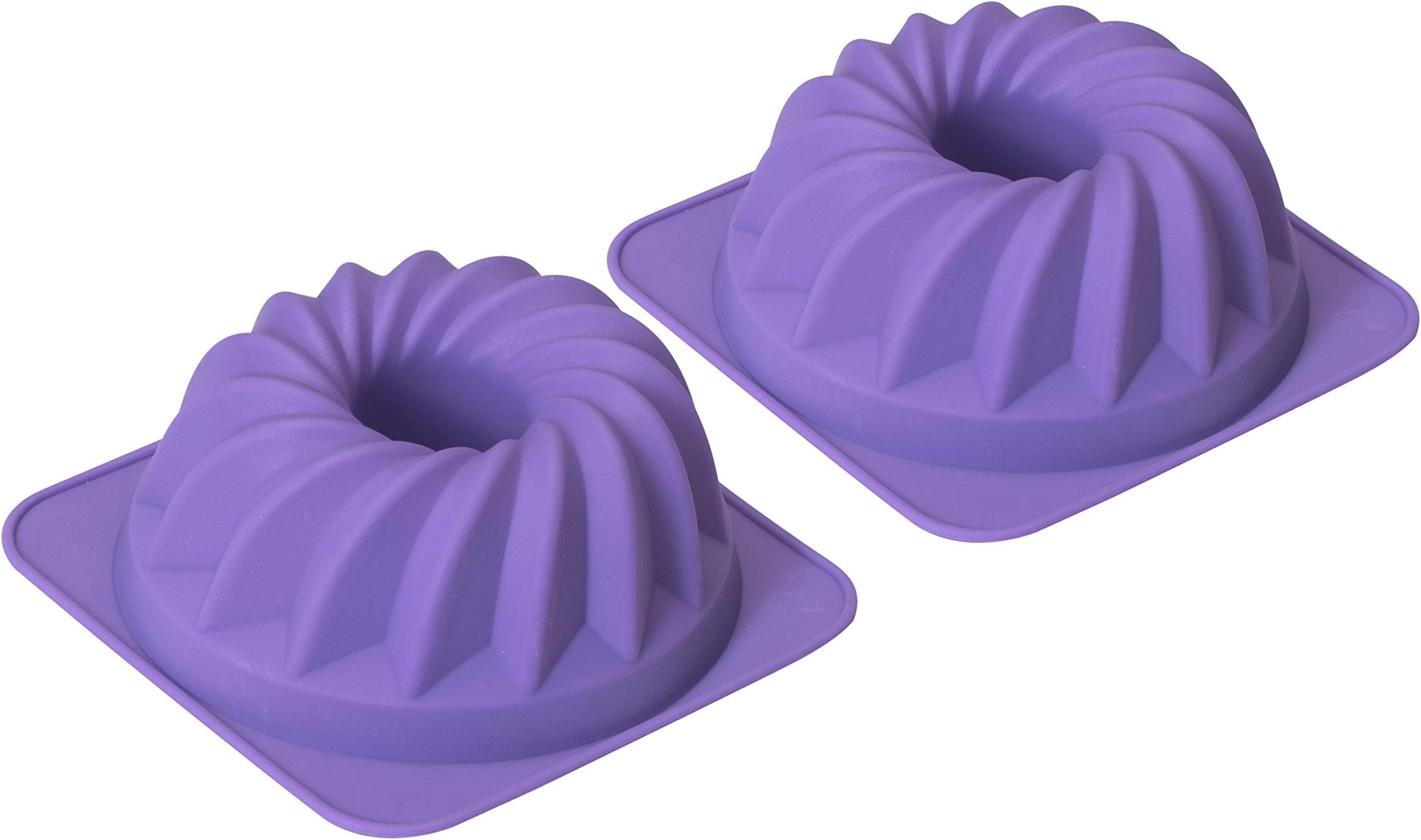 Amazon.com: Bakerpan Silicone Small Fluted Cake Pan, 4 3/4 Inch Mini ...
