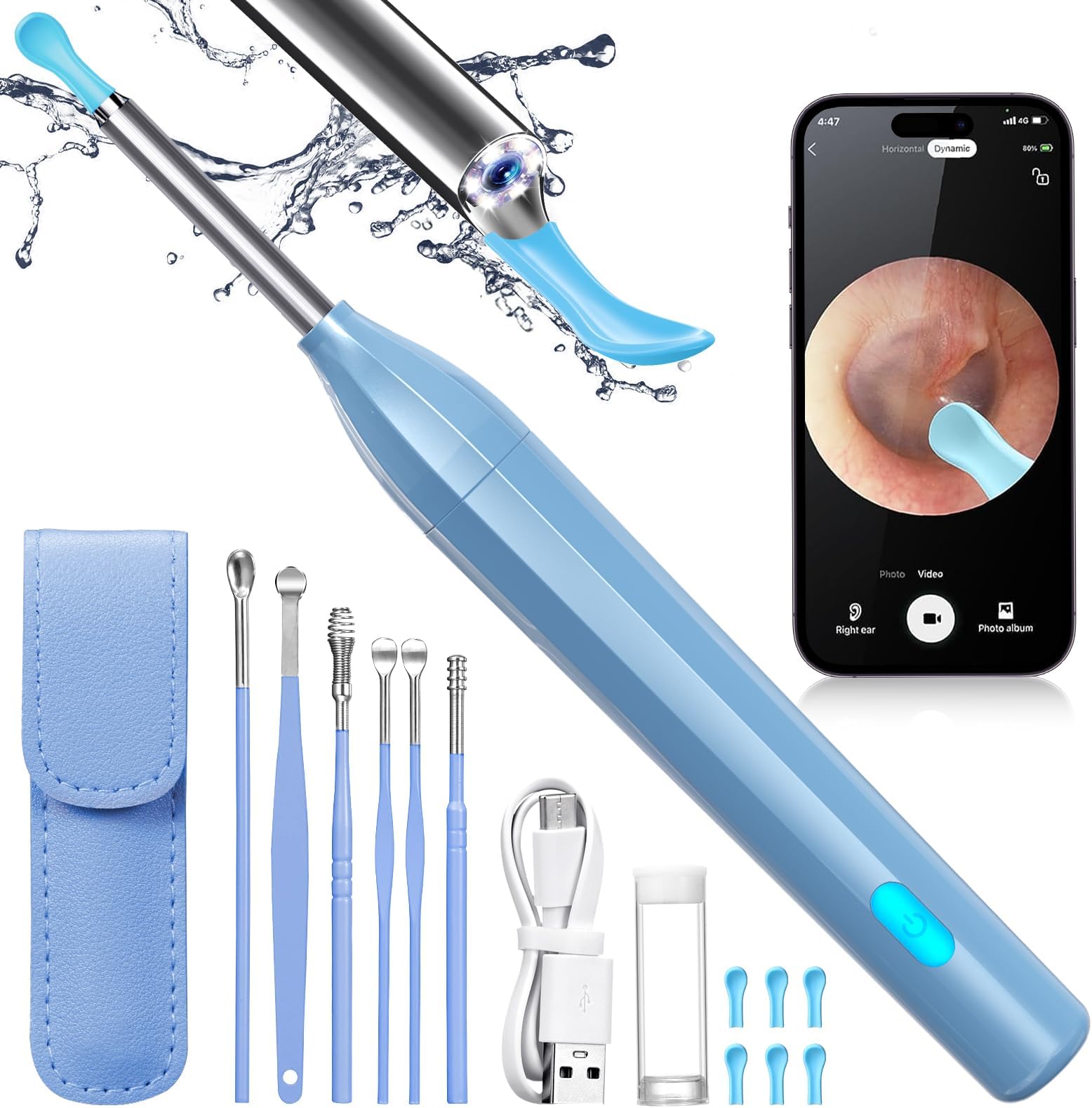 Amazon.com: YEOUEOZ Ear Wax Removal Tool, Ear Cleaner with 1920 HD ...